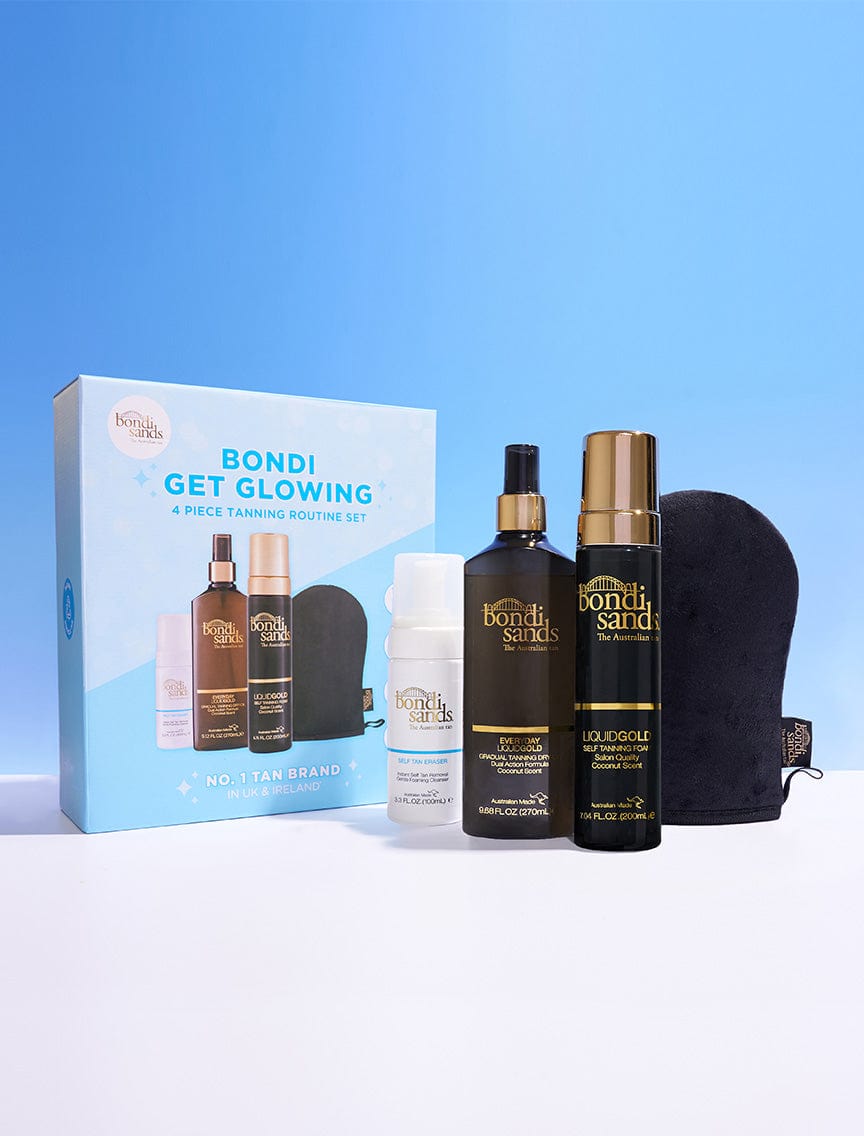 Get Glowing Tanning Routine 4-piece Gift Set | Bundles | Bondi Sands Europe